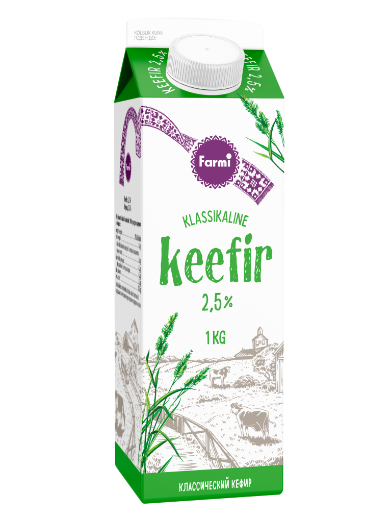 Keefir täispiimast 3,6%-4,2%, 1 kg - Farmi
